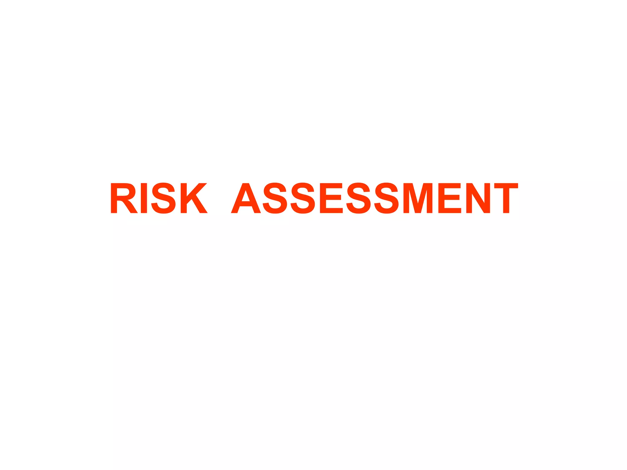 Risk assessment 3 | PPT