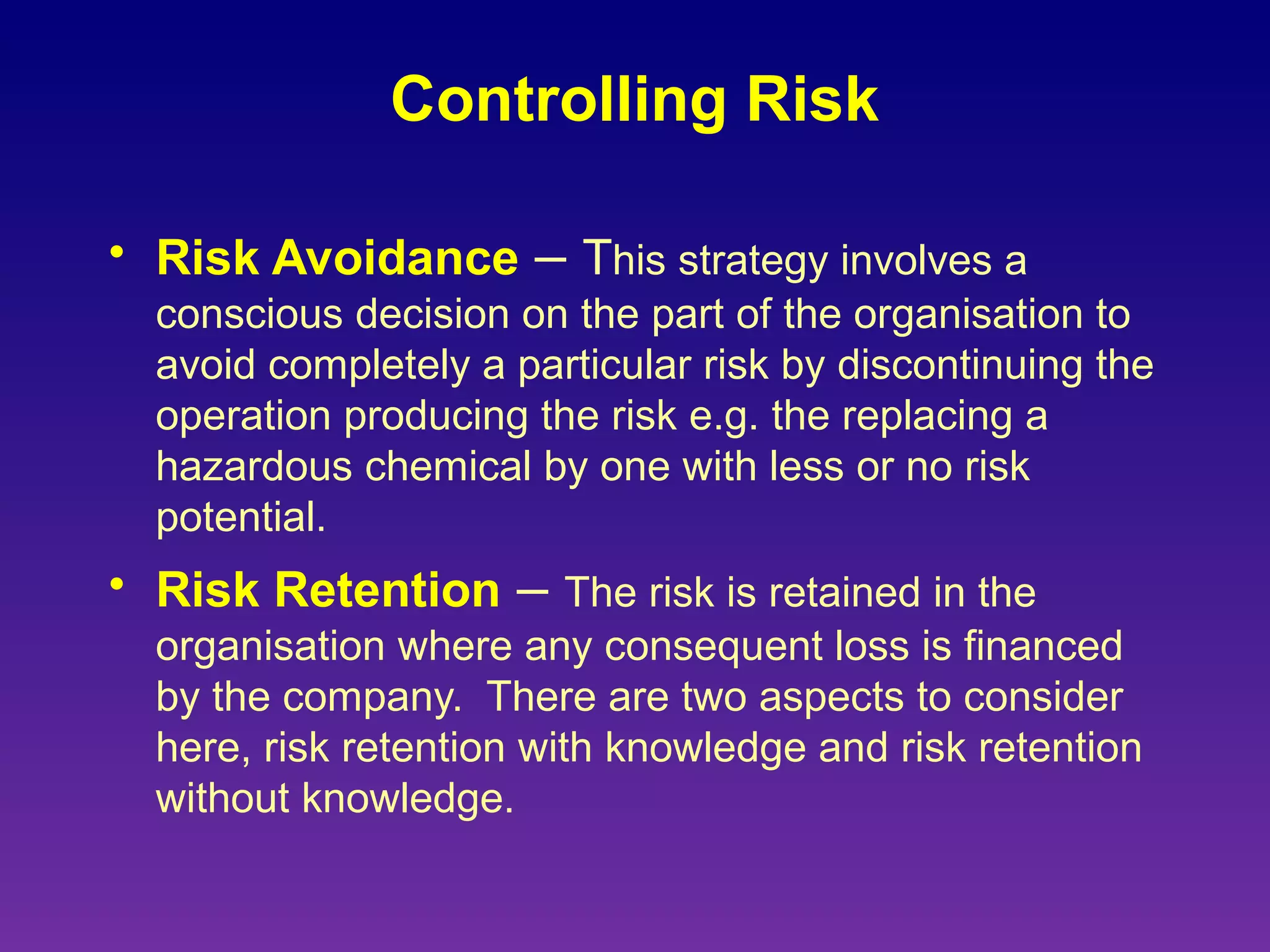 Risk assessment and management | PPT
