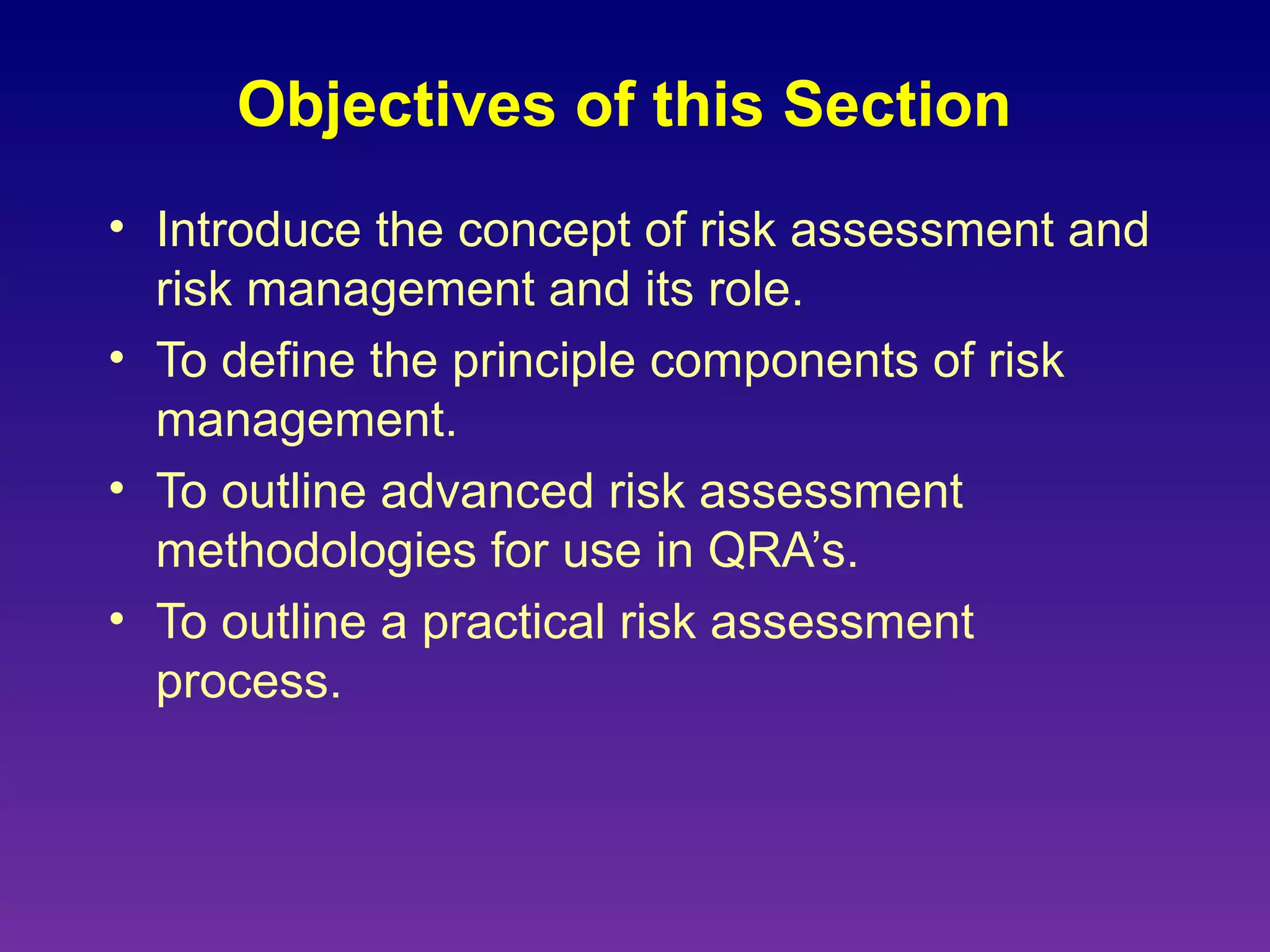 Risk assessment and management | PPT