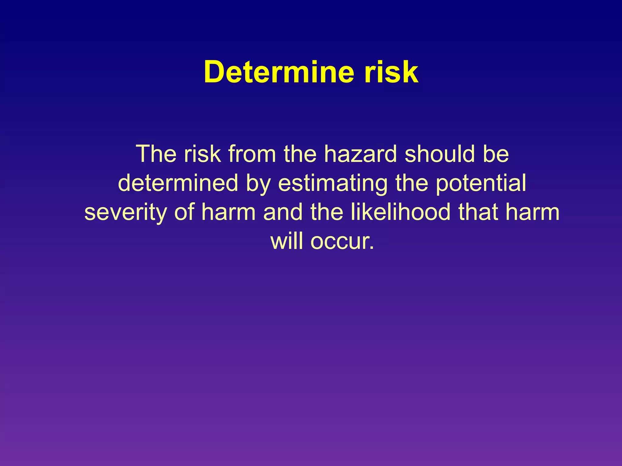 Risk assessment and management | PPT