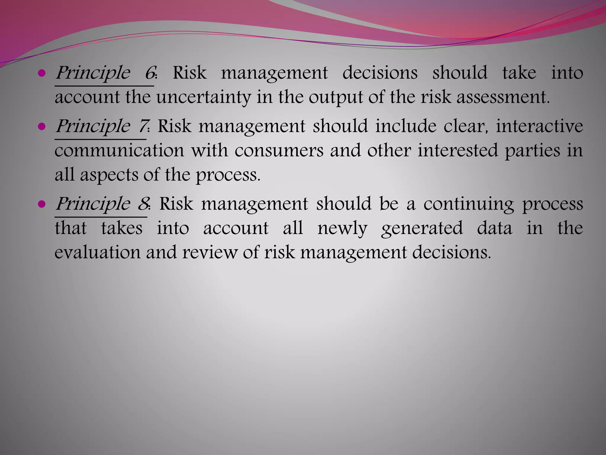 Risk assessment and management during food preparation | PPTX