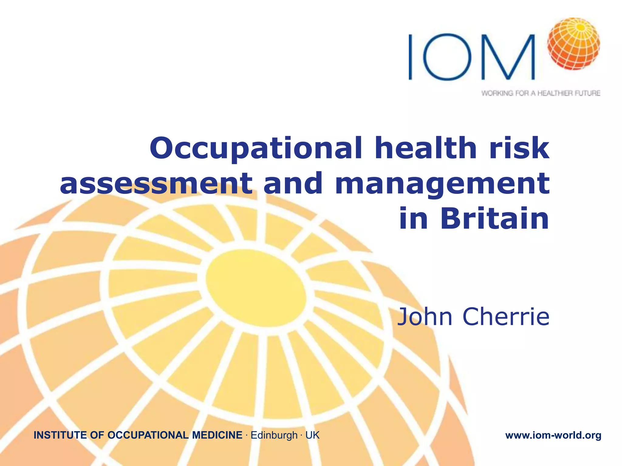 Risk assessment and management in britain | PPTX