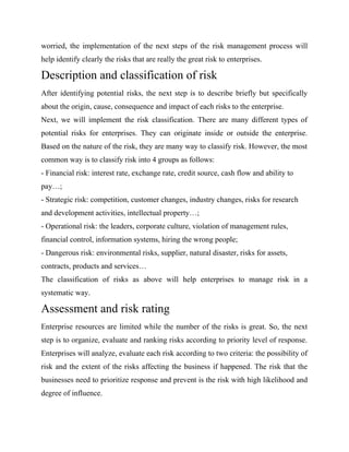 Risk assessment and management in enterprise.docx