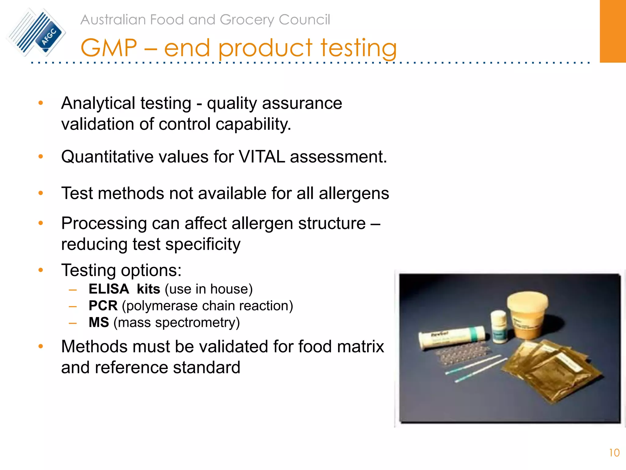 Risk Assessment and Management Strategies for Food Allergens | PDF