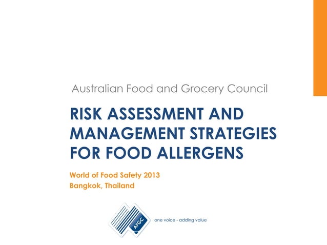 Risk Assessment and Management Strategies for Food Allergens | PDF ...