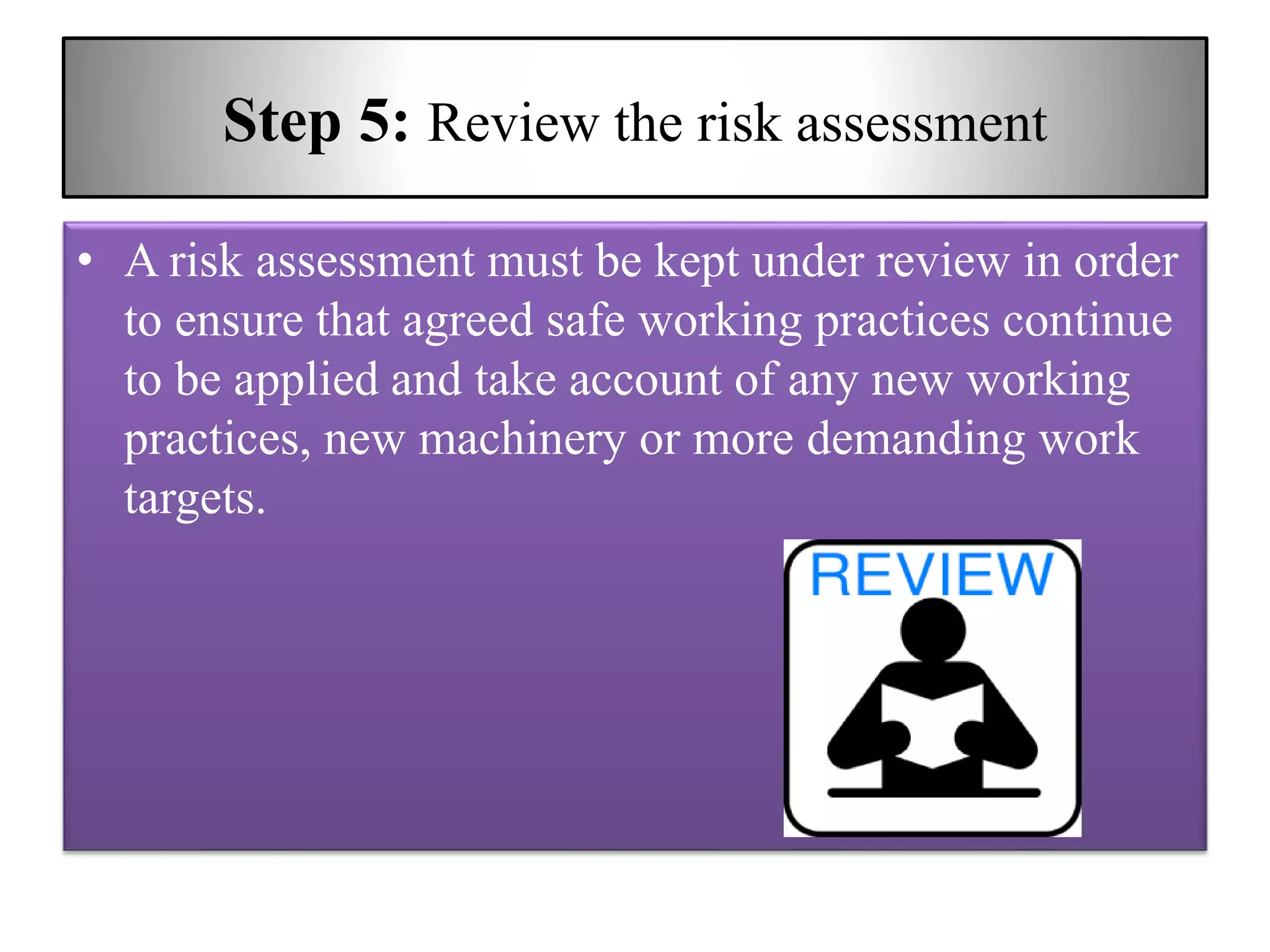 Risk assessment at workplace | PPTX