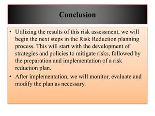 Risk assessment at workplace | PPTX