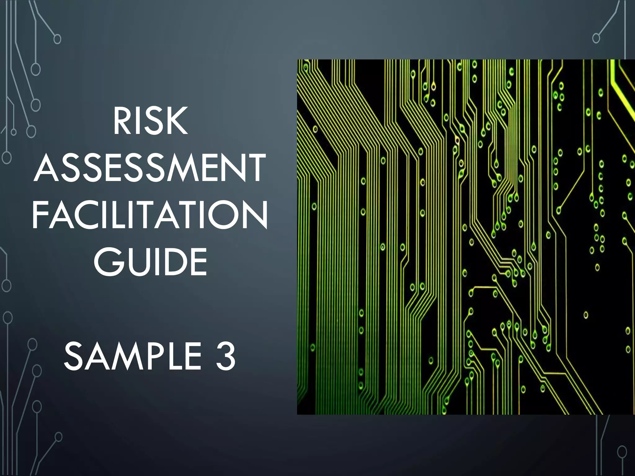 Risk assessment facilitation guide | PPT