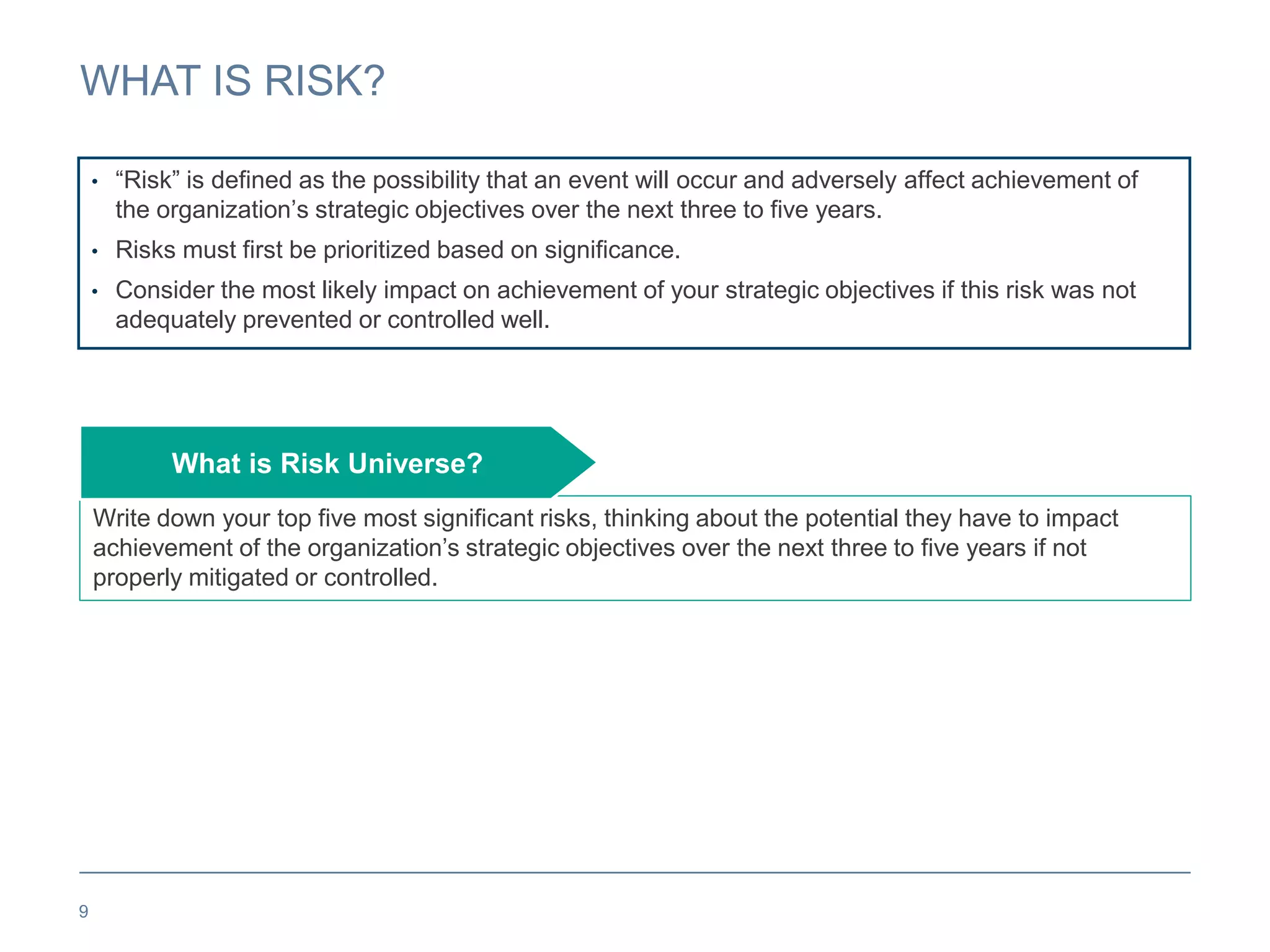 Risk assessment facilitation guide | PPT