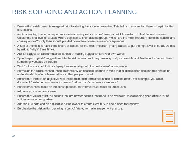 Risk assessment facilitation guide | PPT