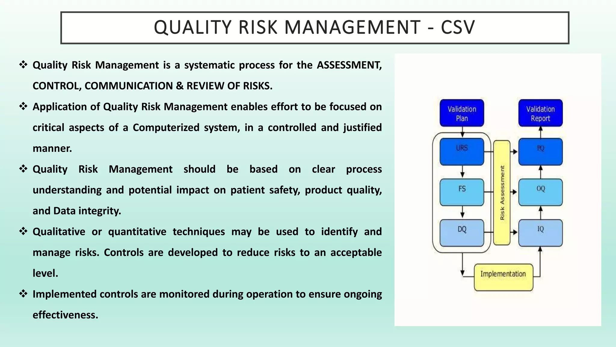 Risk assessment for computer system validation | PPTX