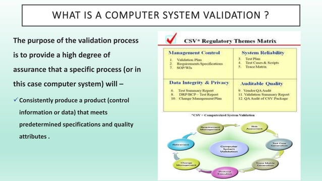 Risk assessment for computer system validation | PPTX | Operating Systems | Computer Software ...