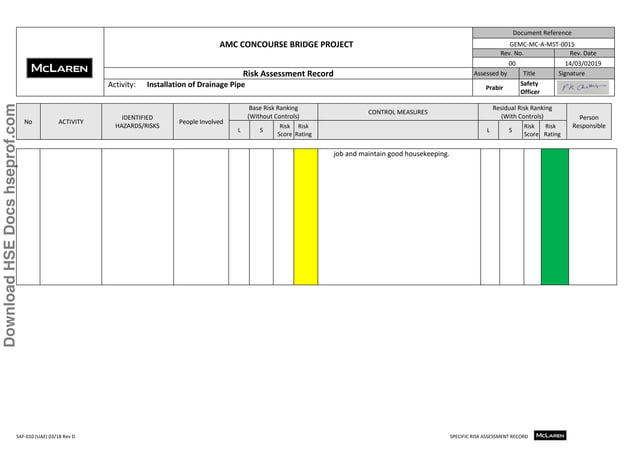 Risk Assessment For Installation of Drainage Pipes.pdf