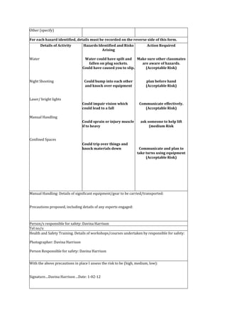 Risk assessment | PDF