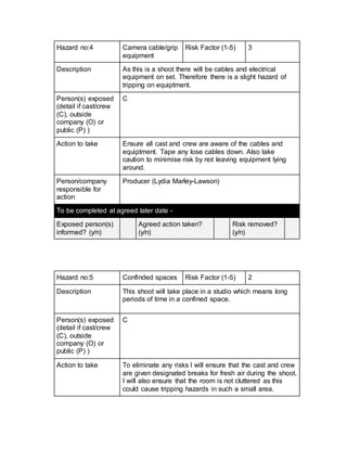 Riskassessmentform1 161205121254 | PDF