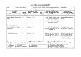 Risk assessment for magazine | DOC