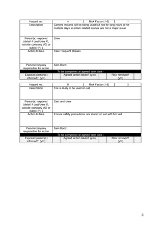 Risk assessment forms | PDF