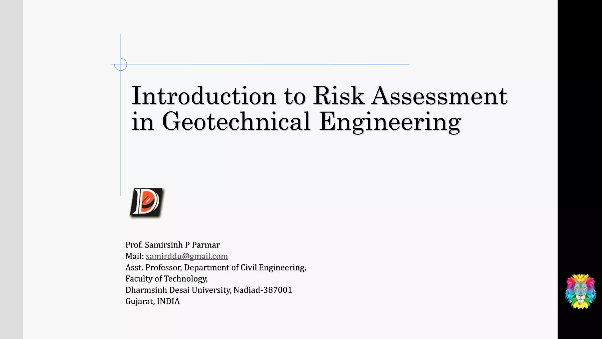 Risk Assessment in Geotechnical Engineering .pptx