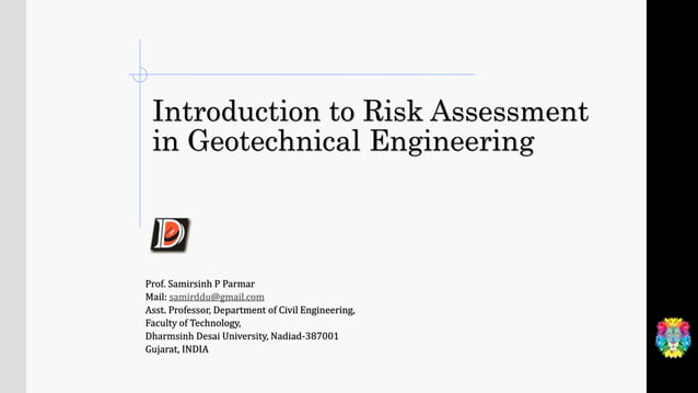 Risk Assessment in Geotechnical Engineering .pptx