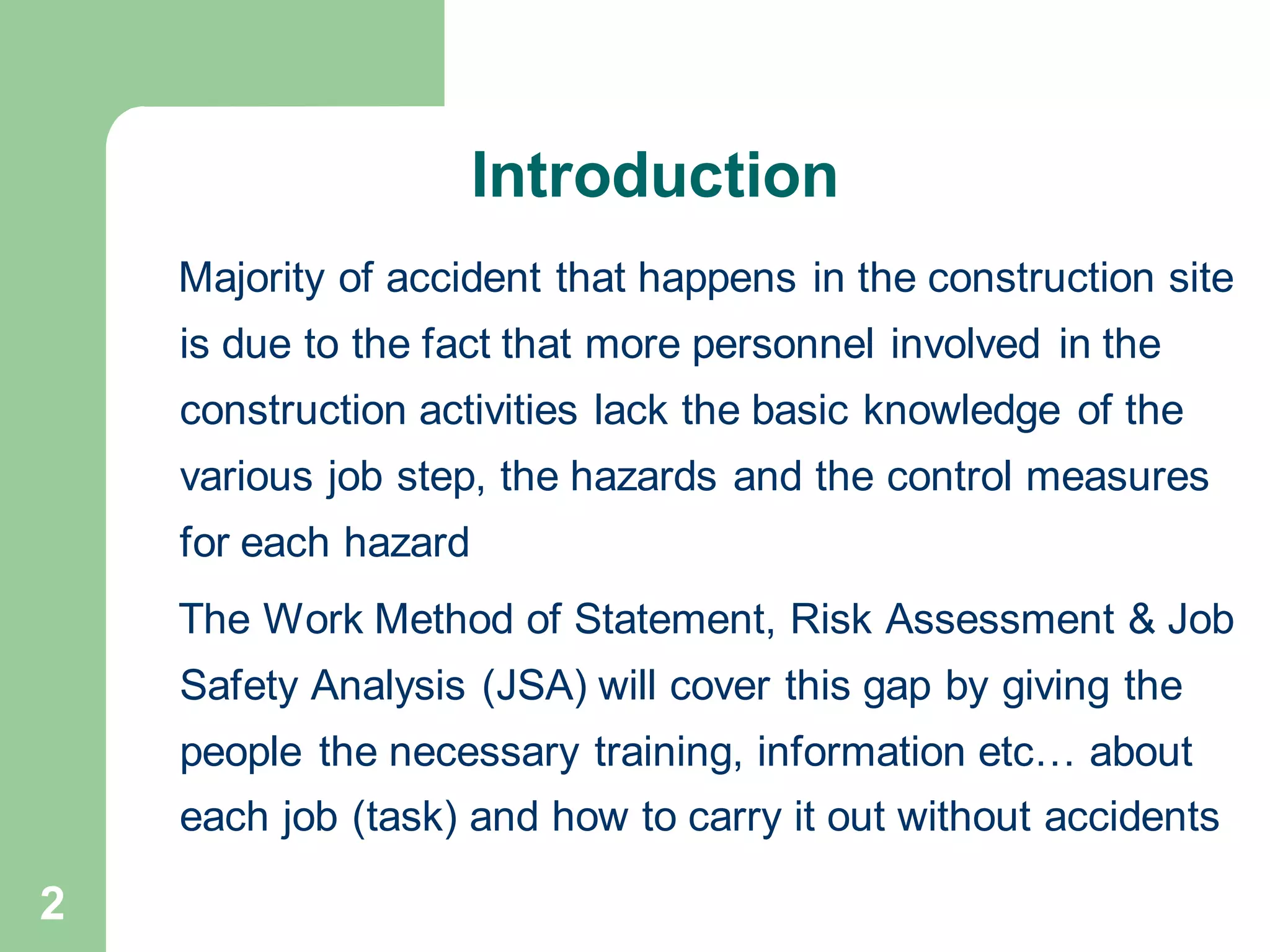 Risk Assessment & Job Safety Analysis | JSA | RA | PDF