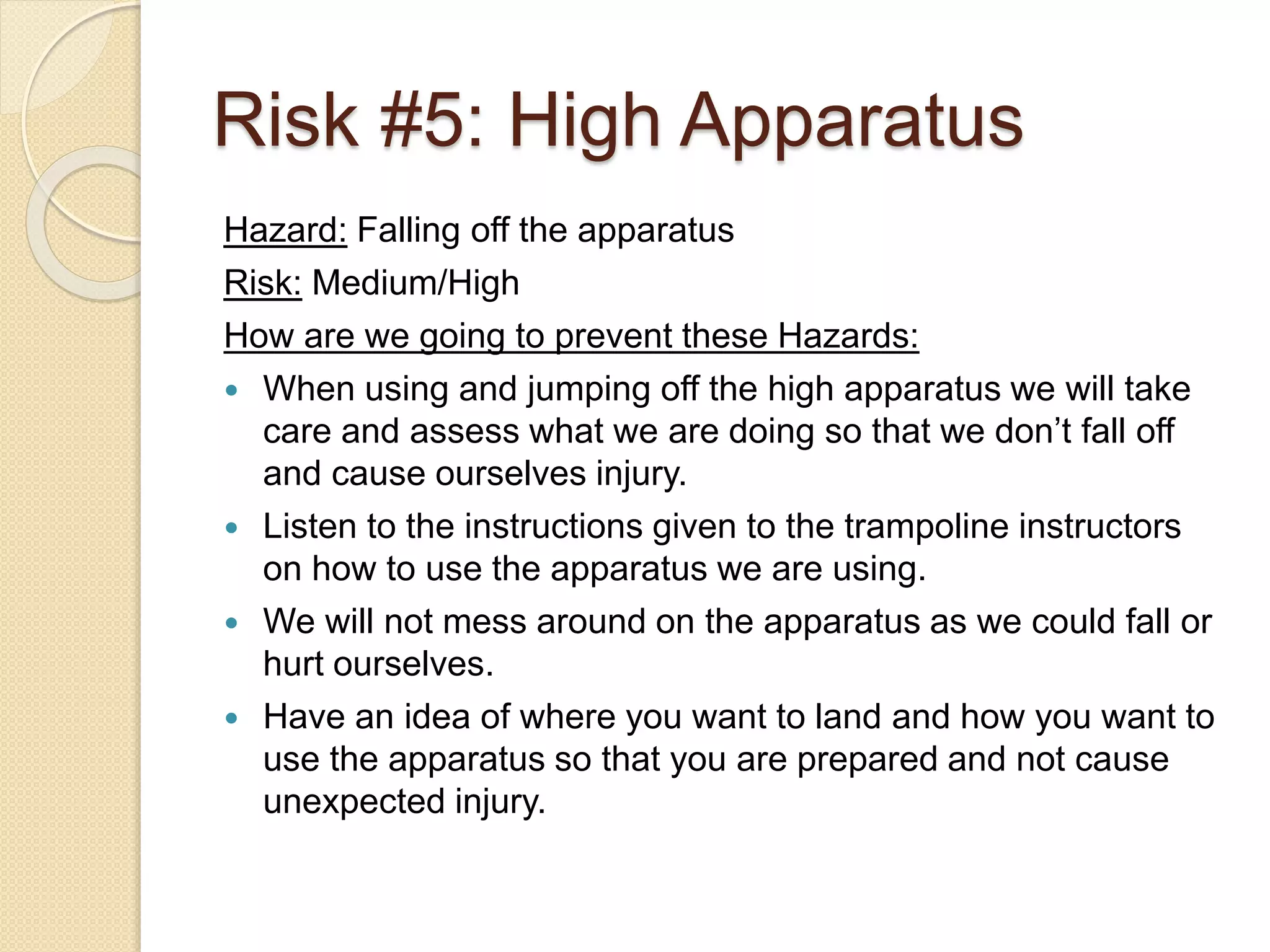 Risk assessment jump evolution | PPTX