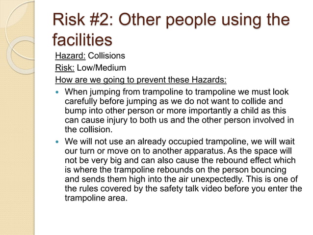 Risk assessment jump evolution | PPTX