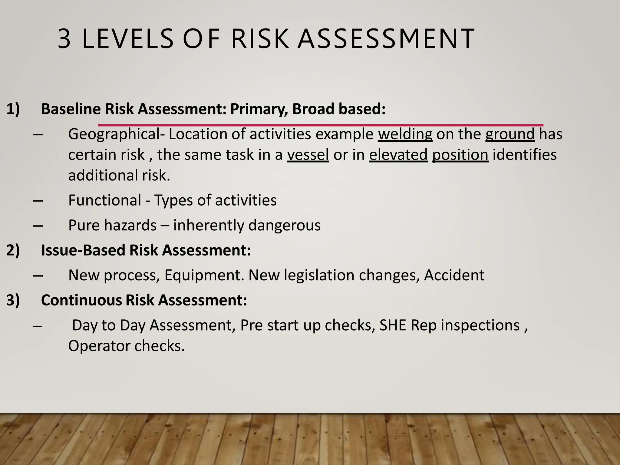 Risk assessment Methodologies important ...................pptx