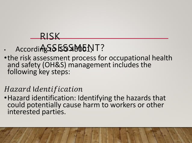 Risk assessment Methodologies important ...................pptx