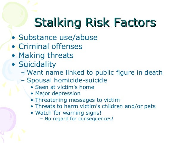 Risk assessment of violence