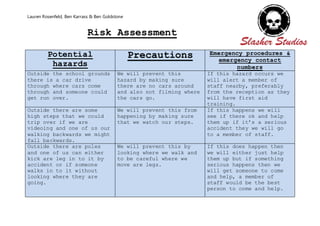 Risk assessment outside | PPT