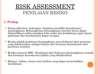 Risk assessment presentasi | PPT