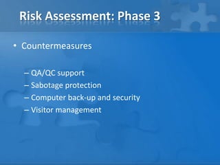 Risk assessment presentation | PPTX