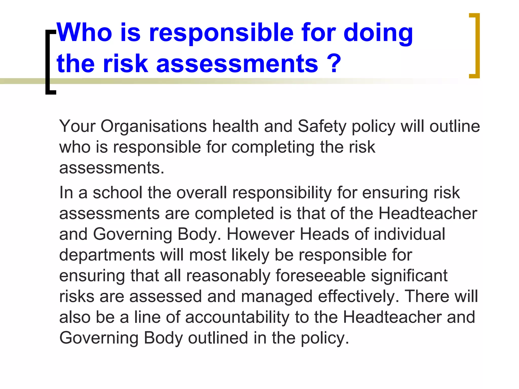 risk assessment | PPT