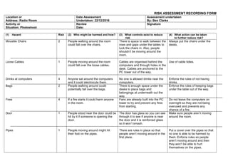 Risk assessment radio room | PPT