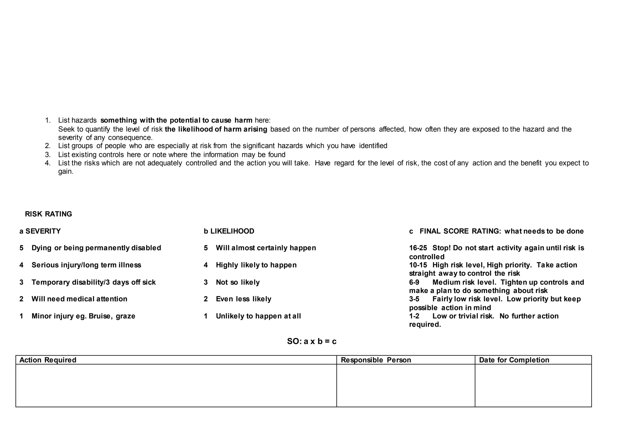 Risk assessment radio room | PPT