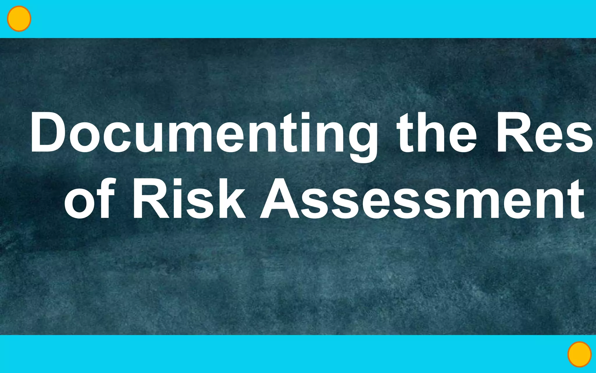 Risk Assessment | PPTX