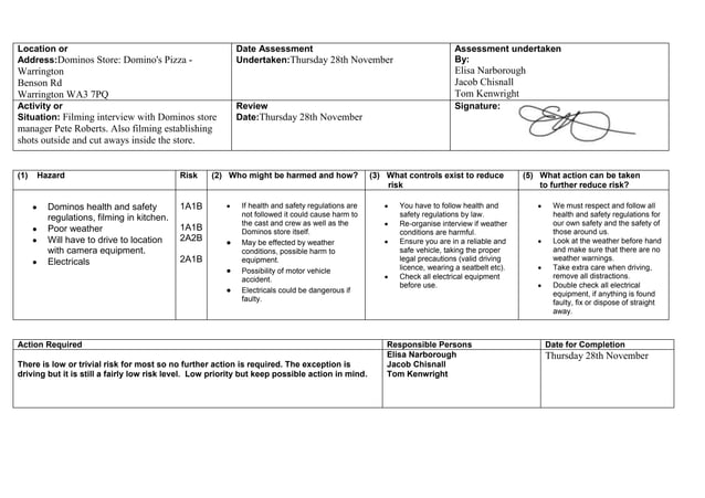 Risk assessments | PPT