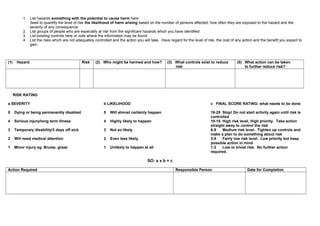 Risk assessment template | PPT