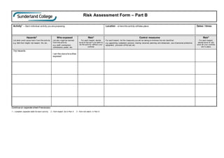 Risk assessment template | DOCX