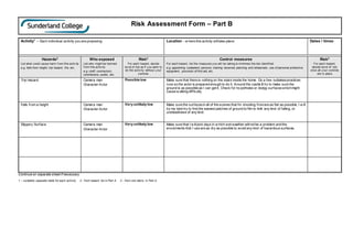 Risk assessment template | DOCX