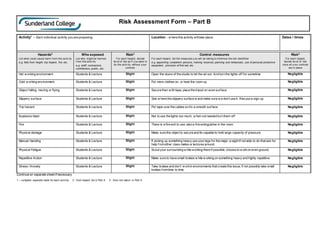 Risk assessment template completed | PDF