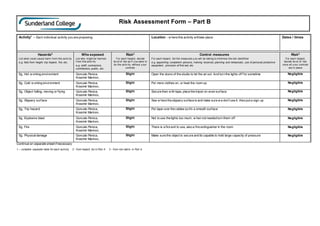 Risk assessment template interview | DOCX