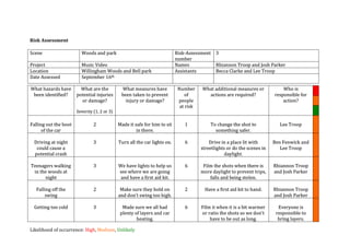 Risk assessment media | PPT