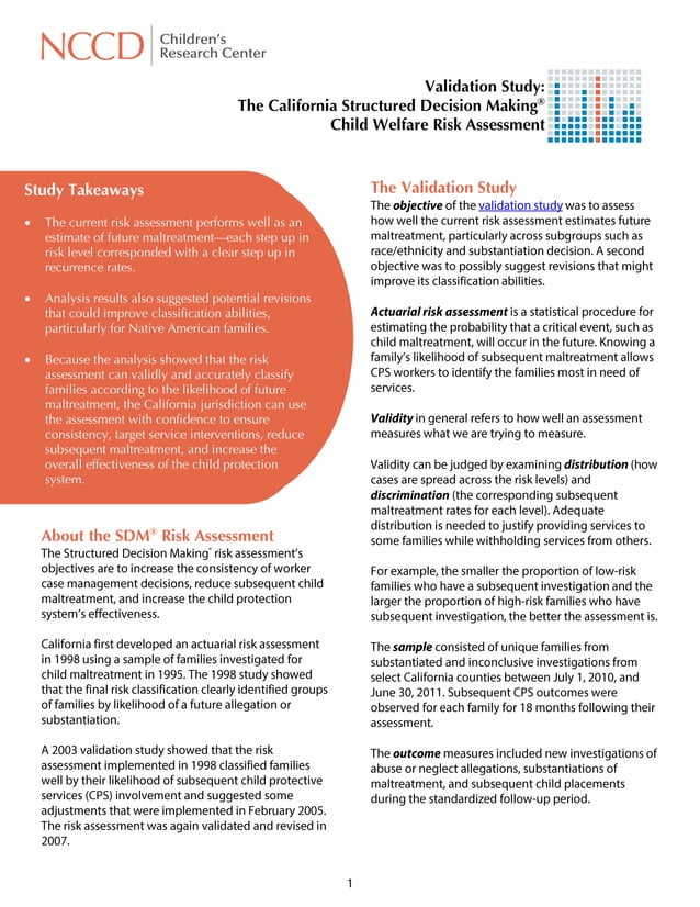 Risk assessment validation_brief_ | PDF