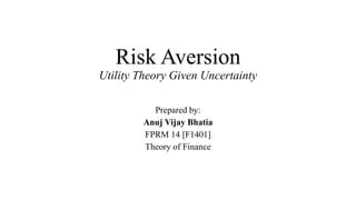 Risk aversion | PPTX