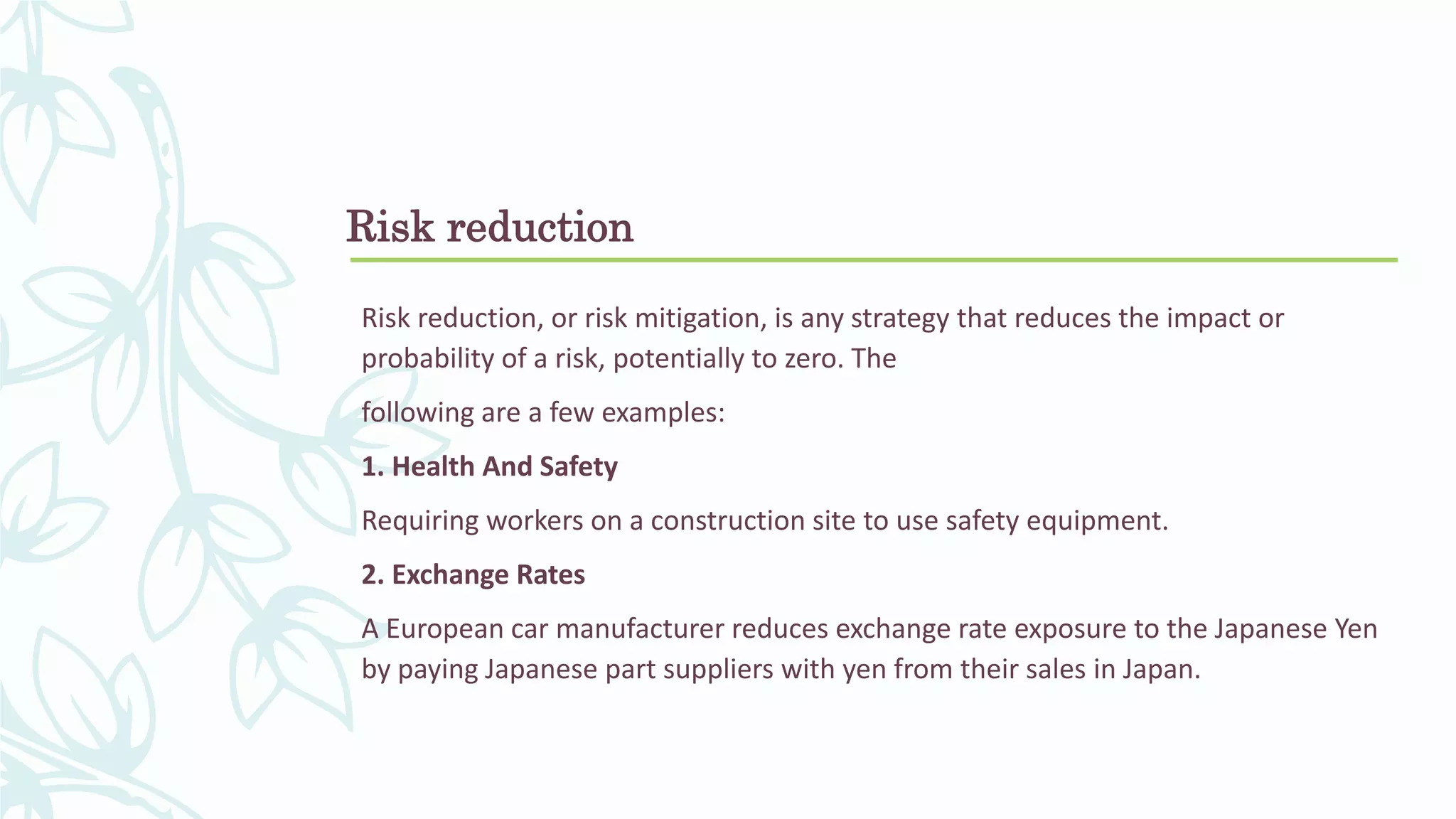 Risk avoidance | PPTX