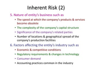 Risk Based Approach to Auditing Financial Statements.pptx | Stocks and ...