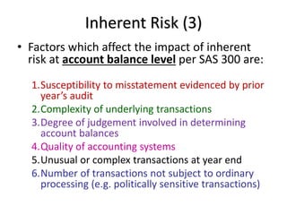 Risk Based Approach to Auditing Financial Statements.pptx | Stocks and ...