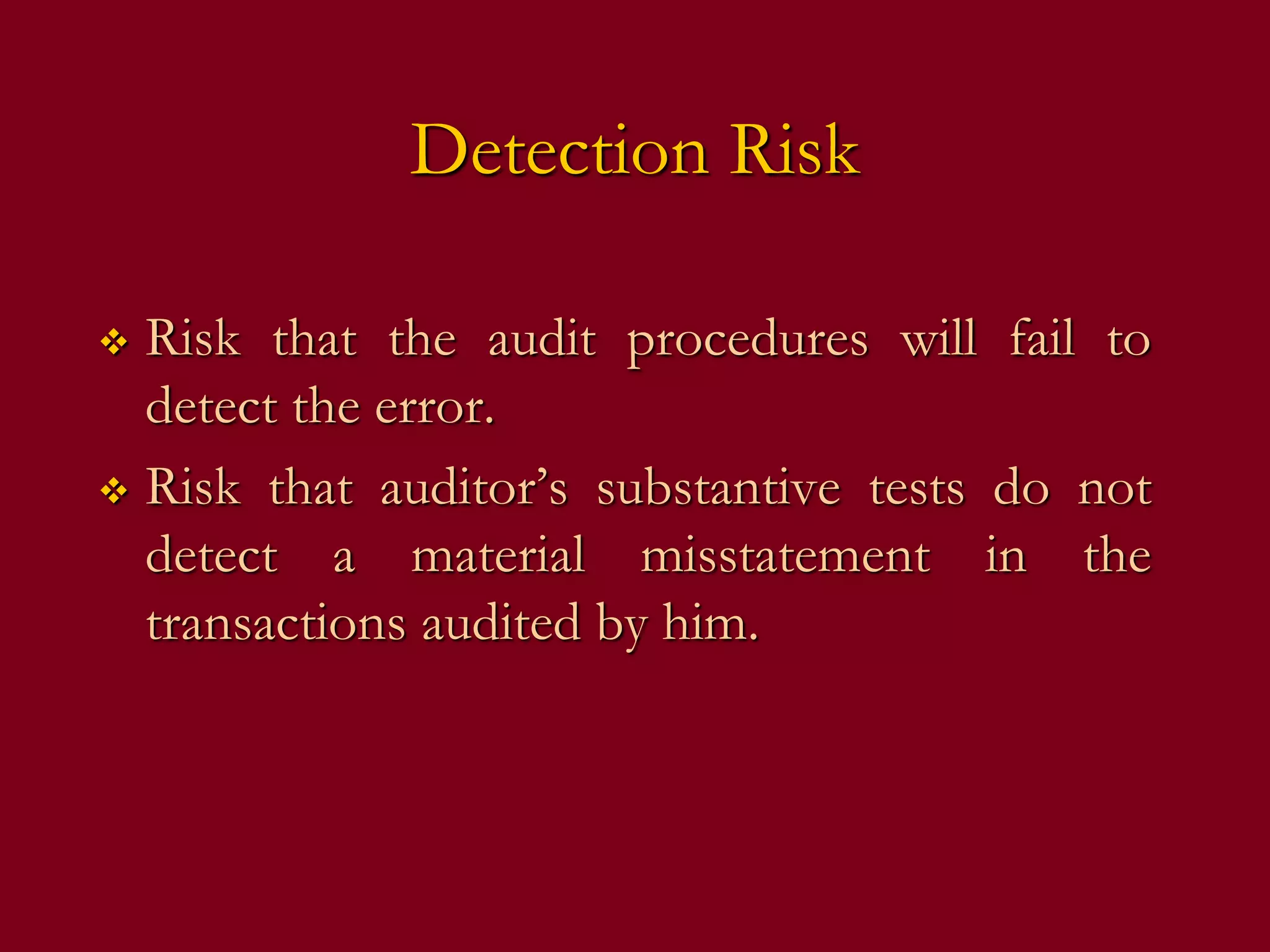 Risk Based Audit Approach | PPT