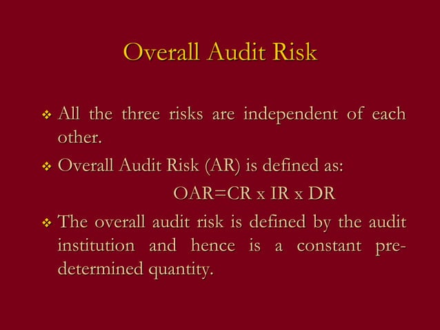 Risk Based Audit Approach | PPT | Business Accounting & Finance | Business